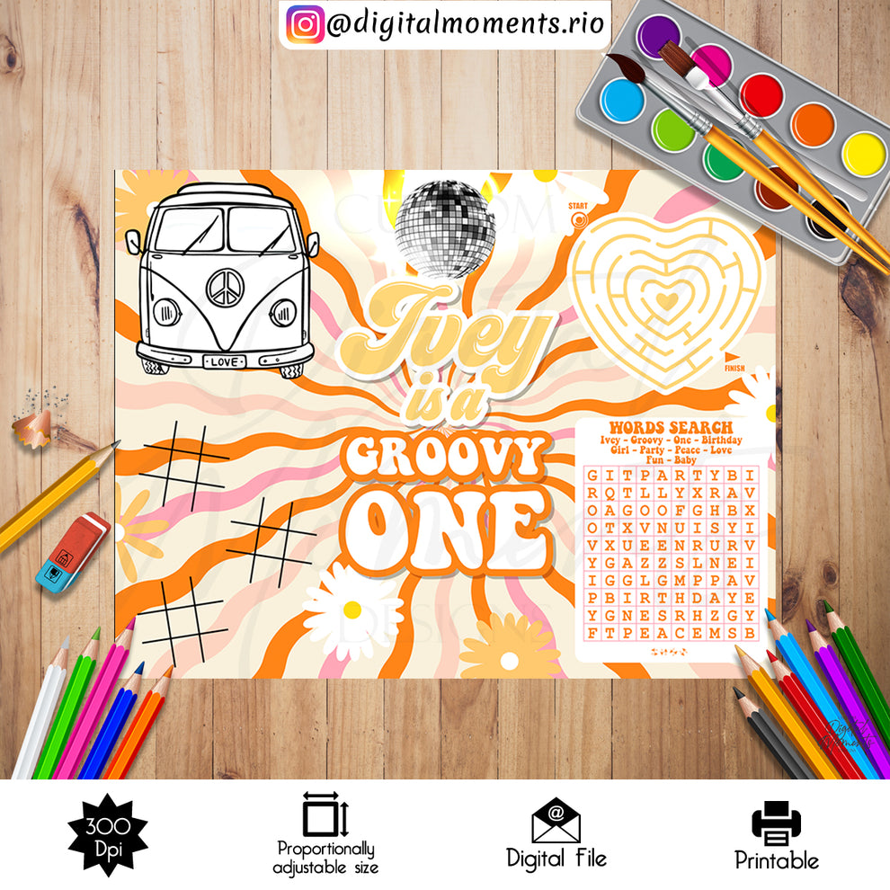 Custom Activity Sheet Design for Kids - Digital File | Custom Digital ...
